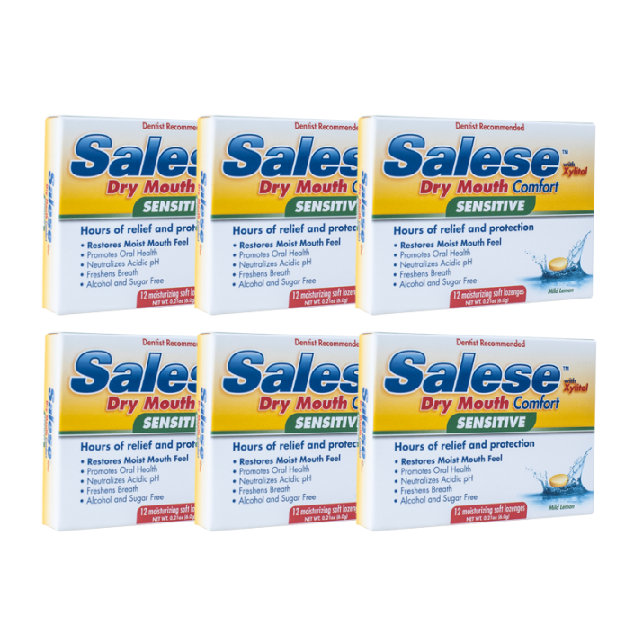 Salese Mild Lemon – Soothing Dry Mouth Formulation (6 pack) - Nuvora, Inc.